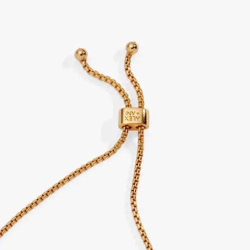 ALEX AND ANI There Cannoli Be You" Adjustable Bolo Bracelet With Heart, Cherry, And Bow Motifs