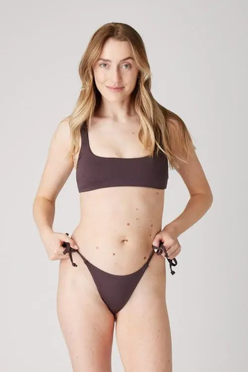 LONDRE BODYWEAR The Side Tie Bottom Bikini - Cocoa