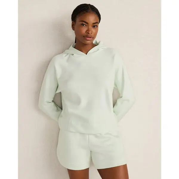 HAVEN WELL WITHIN Soft Knit Pleated Hoodie - Trellis
