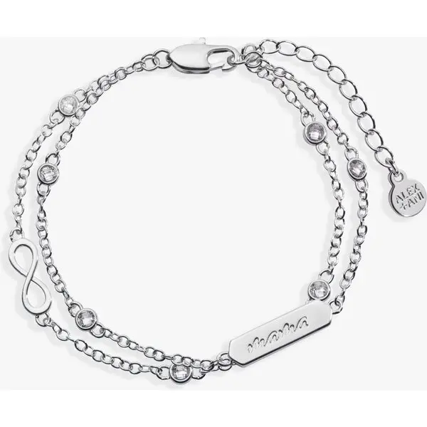 ALEX AND ANI Mama Infinity Chain Double Strand Bracelet