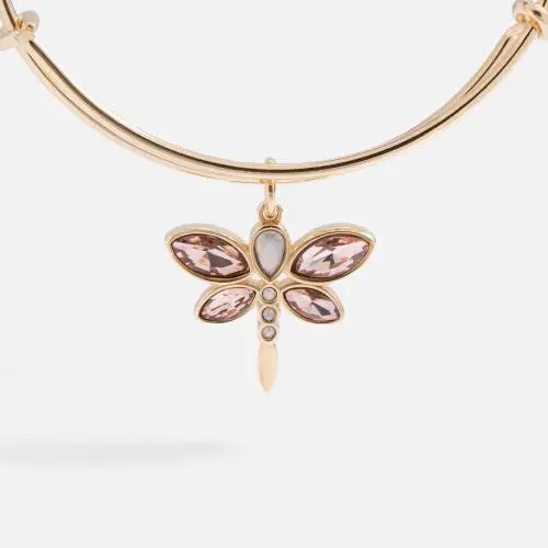 ALEX AND ANI Crystal Dragonfly Bangle Bracelet