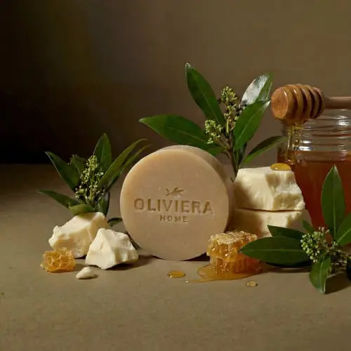 OLIVIERA HOME Honey & Shea Bar Soap Trio