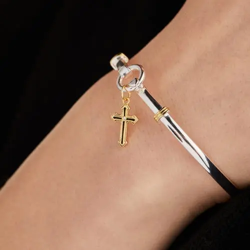 ALEX AND ANI Cross Clip Bangle