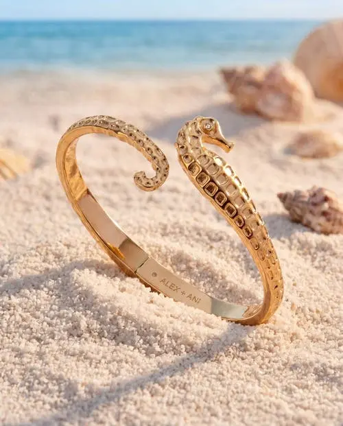 ALEX AND ANI Seahorse Bypass Cuff Bracelet
