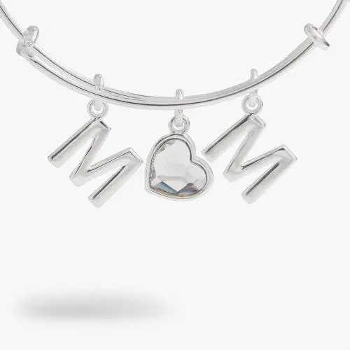 ALEX AND ANI Crystal Mom Bangle Bracelet