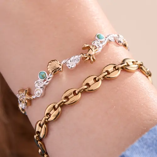 ALEX AND ANI Whimsical Seaside Rope Motif Cuff Bracelet