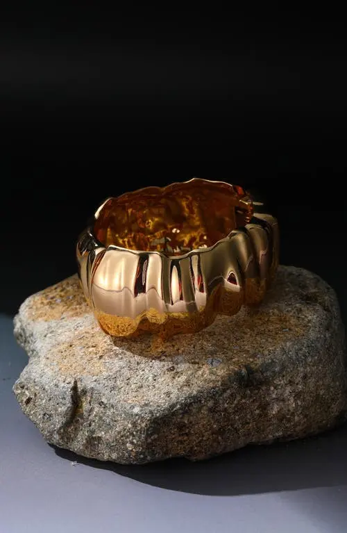 KELLERY Toned Sculptural Cuff Bracelet