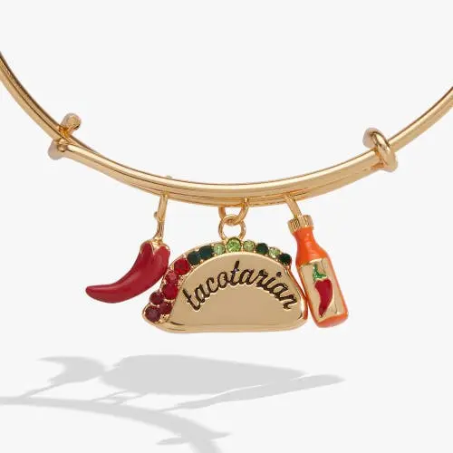 ALEX AND ANI Taco Multi Charm Bangle