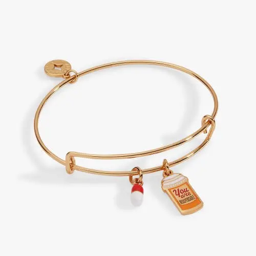ALEX AND ANI You Are Indispensable" Pill Bottle Bangle - Gold