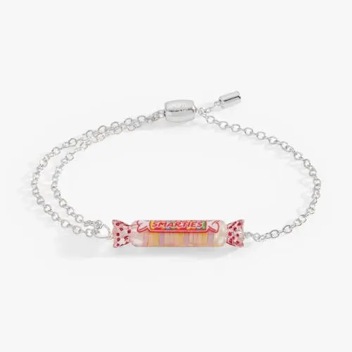 ALEX AND ANI Smarties® Candy Roll Charm Bracelet - Silver