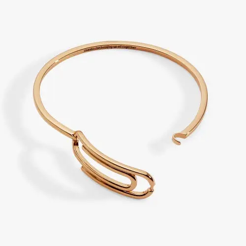 ALEX AND ANI Paperclip Tension Bangle Bracelet