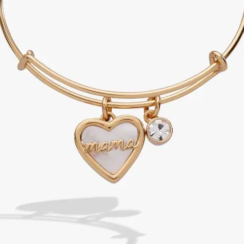 ALEX AND ANI Mama Mother Of Pearl Bangle Bracelet