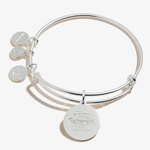 ALEX AND ANI Happy Retirement Charm Bangle