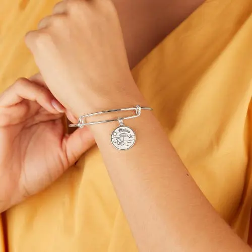 ALEX AND ANI Happy Retirement Charm Bangle