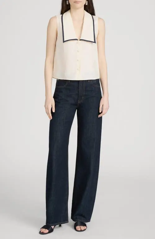 FRAME The Cabana Linen Button-up Top