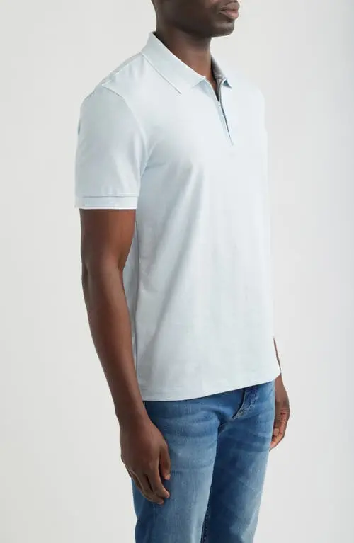 BOSS Paras Quarter Zip Cotton Polo