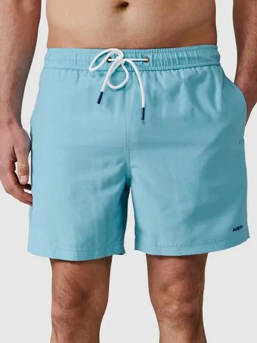 Aubin Bardney Printed Swim Shorts - Aqua