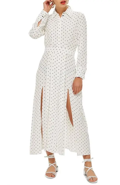 Topshop Dot Print Dress