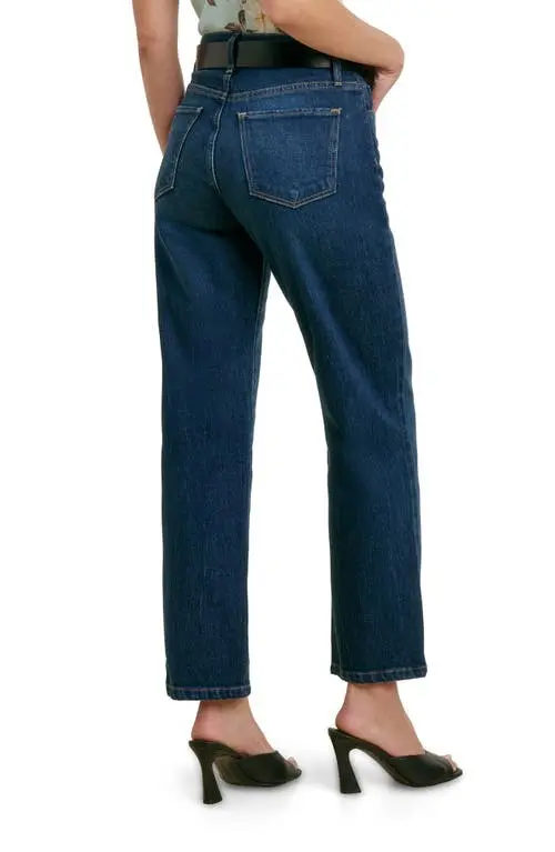FAVORITE DAUGHTER The Dot Mid Rise Straight Ankle Jeans