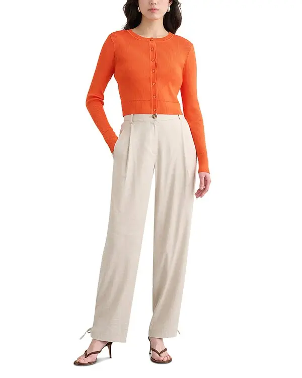 TOCCIN Zoe Crewneck Cardigan Sweater