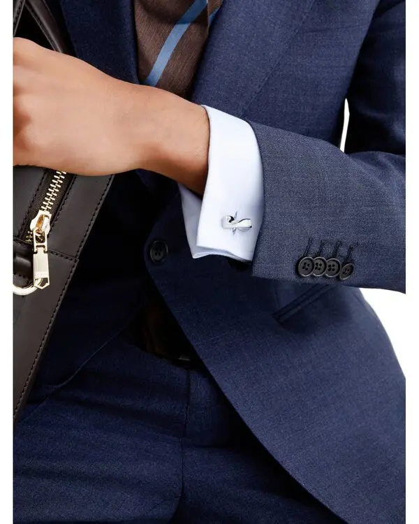 REISS Carrick Twisted Bar Cufflinks
