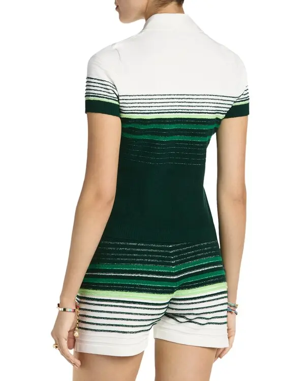Casablanca Boucle Stripe Polo Shirt