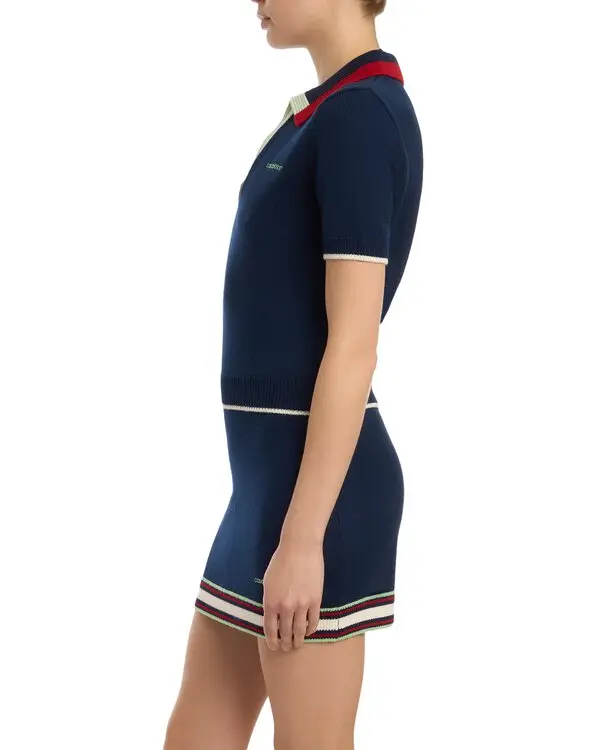 Casablanca Merino Wool Polo Shirt