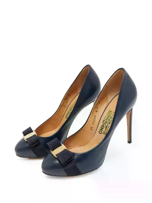 FERRAGAMO Rilly Heeled Pumps - Blue