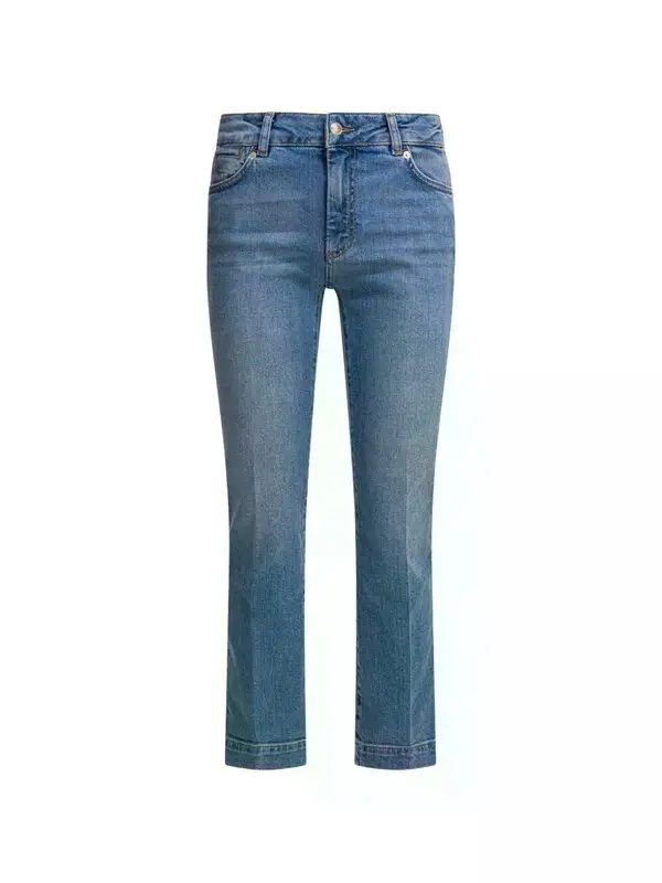 Sportmax Slim Fit Logo Patch Jeans