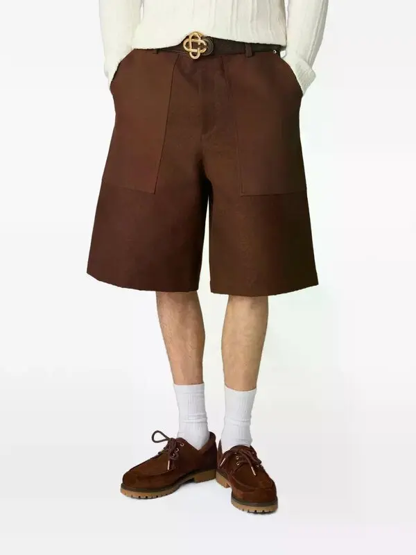 Casablanca Monogram Cargo Shorts - Brown