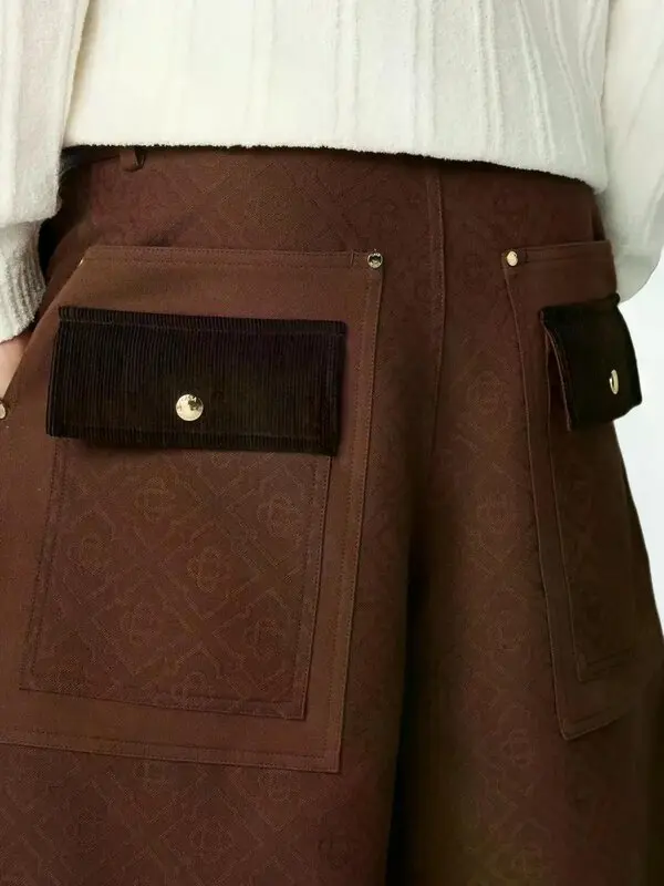 Casablanca Monogram Cargo Shorts - Brown