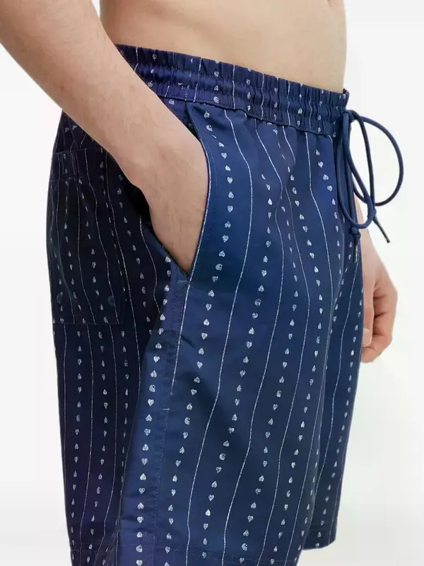 Carhartt Work In Progress Slater Logo Print Swim Shorts