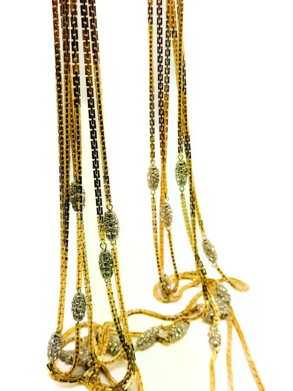 Dior 1973 Crystal Embellished Bib Necklace