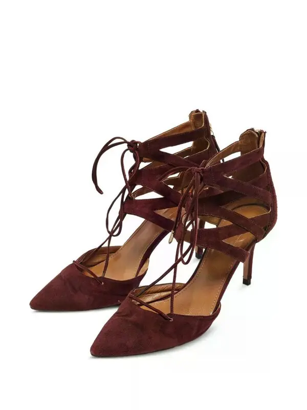 AQUAZZURA Belgravia Lace-up Pumps