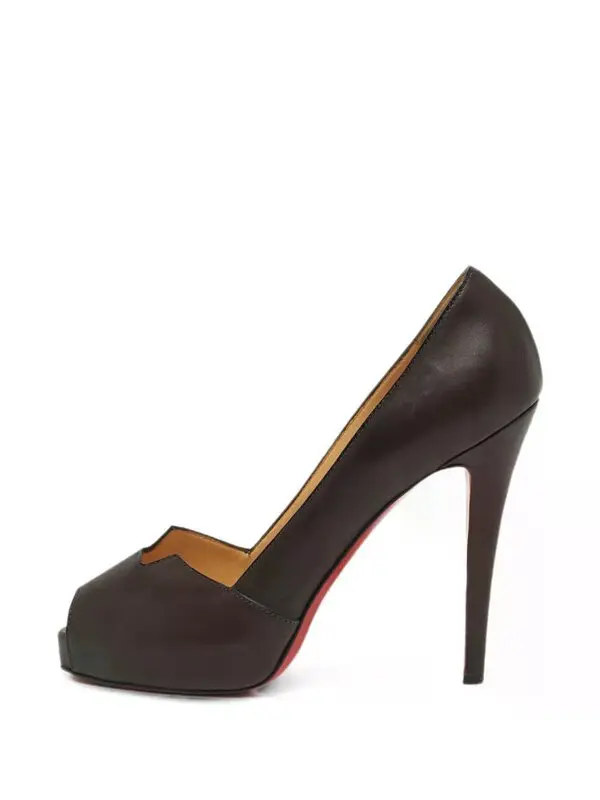 CHRISTIAN LOUBOUTIN Pique Prive Platform Pumps - Brown