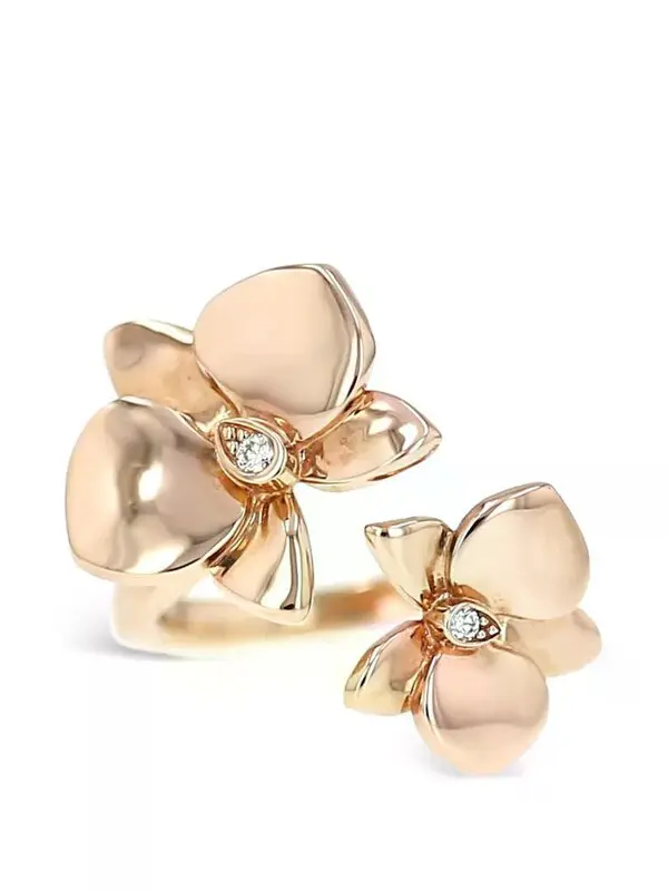 Cartier Orchid Motif Diamond Ring - Pink