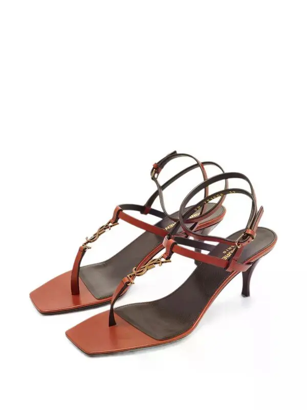 Saint Laurent Cassandre T-strap Sandals