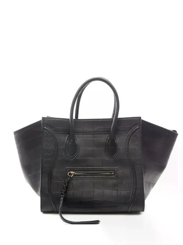 Celine Luggage Phantom Tote Bag - Black