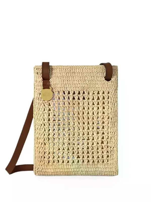 Mulberry Crochet Raffia Crossbody Bag - Neutrals