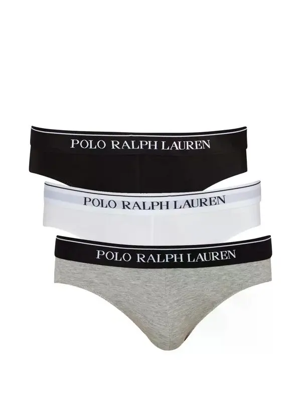 Polo Ralph Lauren Logo-embroidered Briefs - Black