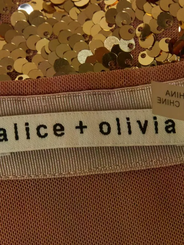 Alice + Olivia Ramos Sequin Pencil Skirt
