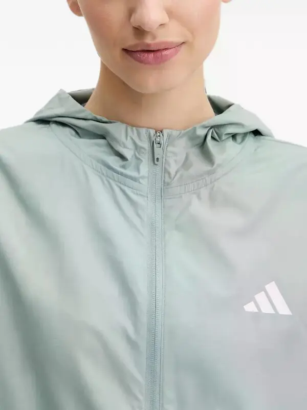 Adidas Hyperglam Logo-print Hooded Jacket