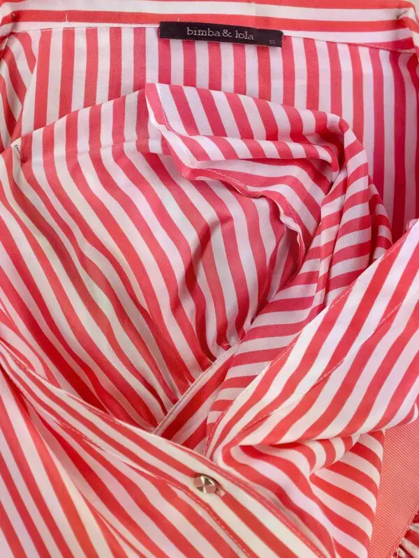 Bimba Y Lola Striped Buttoned Shirt Dress