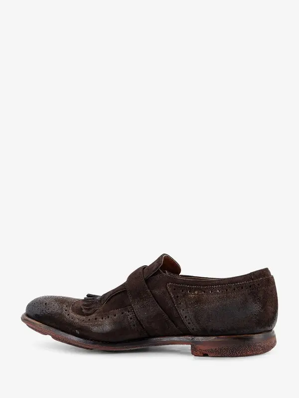 Church's Shanghai Loafers In Vintage-effect Suede - Brown
