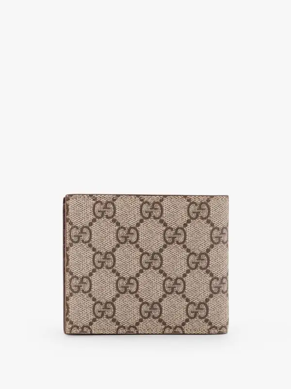 Gucci Bi-fold Gg Supreme Canvas Wallet