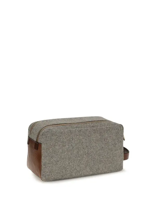 Brunello Cucinelli Wool Beauty Case