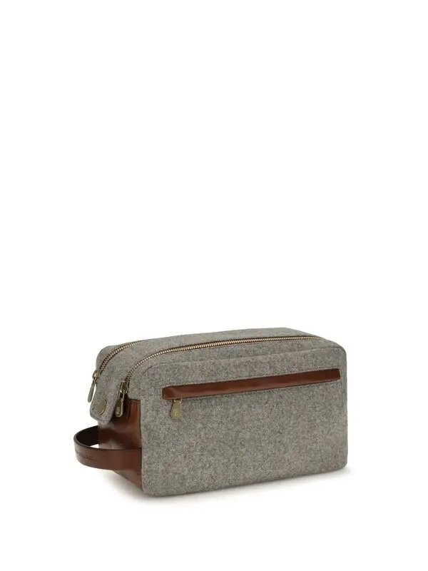 Brunello Cucinelli Wool Beauty Case