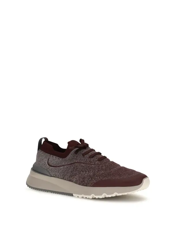 Brunello Cucinelli Techno Cotton Knit Sneakers - Multicolor