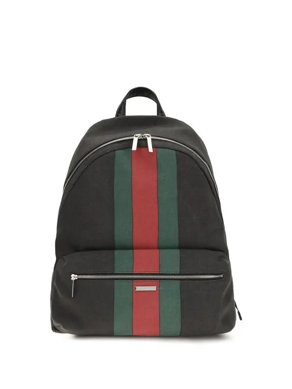 Gucci Large Web Backpack - Black
