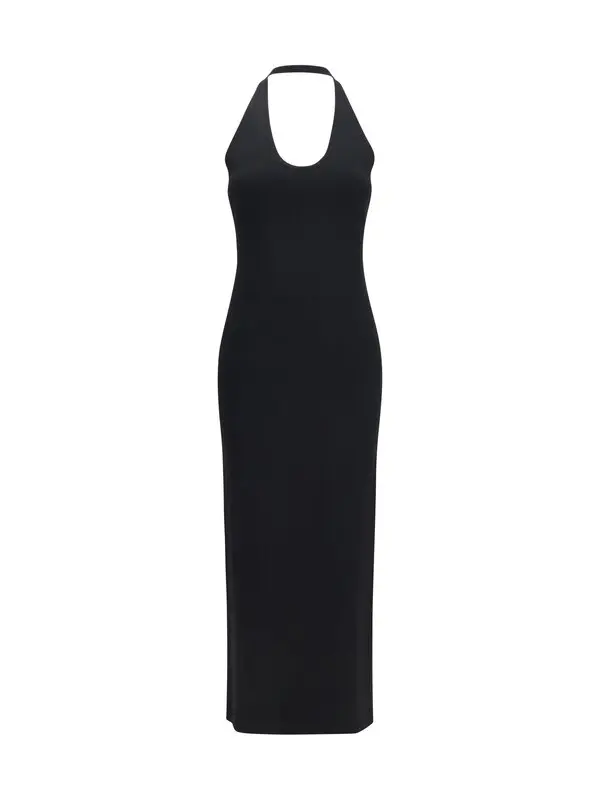 TOTEME Halter-neck Knit Dress - Black